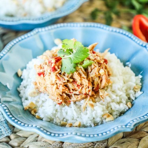 Slow Cooker Thai Chicken- Better than take out