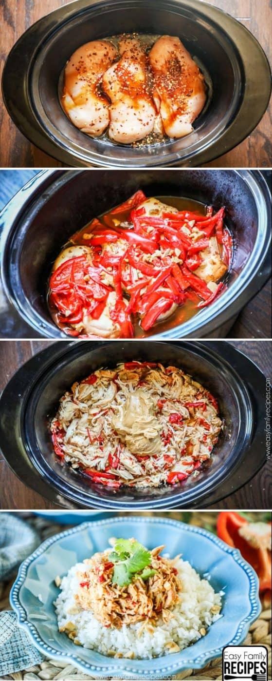 Slow Cooker Thai Chicken- Better than take out