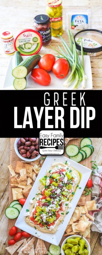 Greek Layer Dip - Easy and CRAZY Delicious!