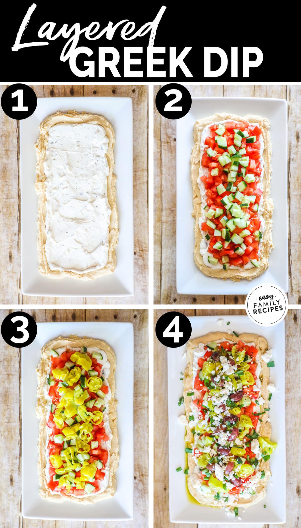Greek Layer Dip - Easy and CRAZY Delicious!