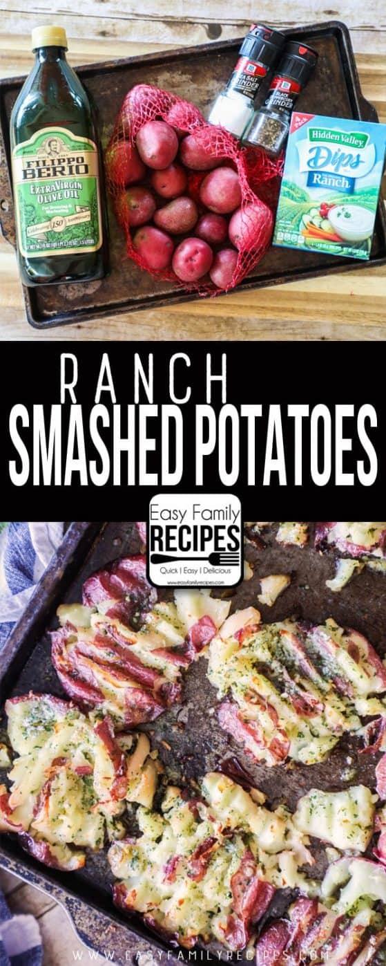 Ranch Smashed Potatoes · Easy Family Recipes
