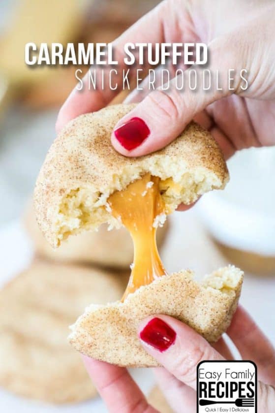 Caramel Snickerdoodle Cookies · Easy Family Recipes