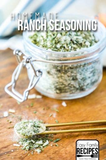 Homemade Ranch Seasoning · Easy Family Recipes