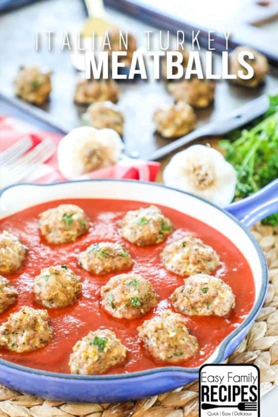 BEST EVER Turkey Meatballs | Easy Family Recipes