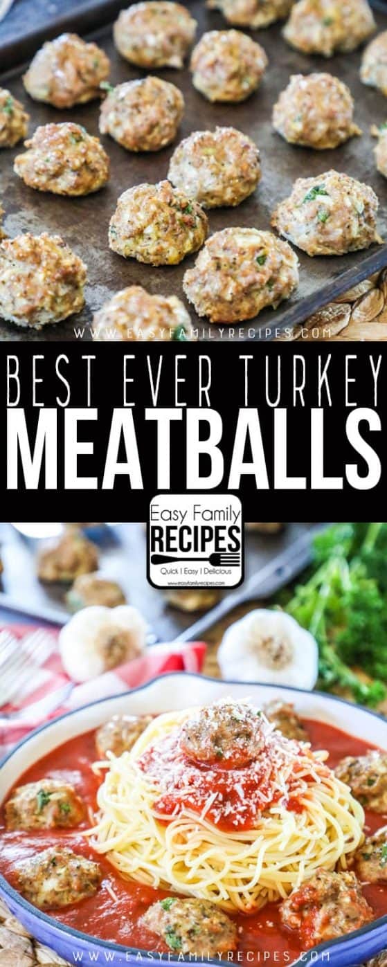 BEST EVER Turkey Meatballs | Easy Family Recipes