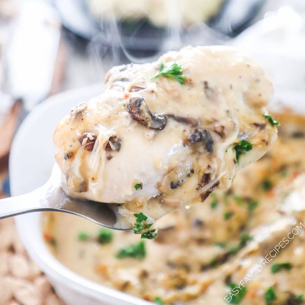 Cheesy Baked Pesto Chicken · Easy Family Recipes