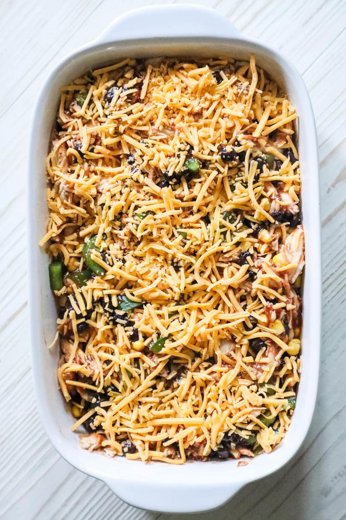 Shredded BBQ Chicken Casserole · Easy Family Recipes