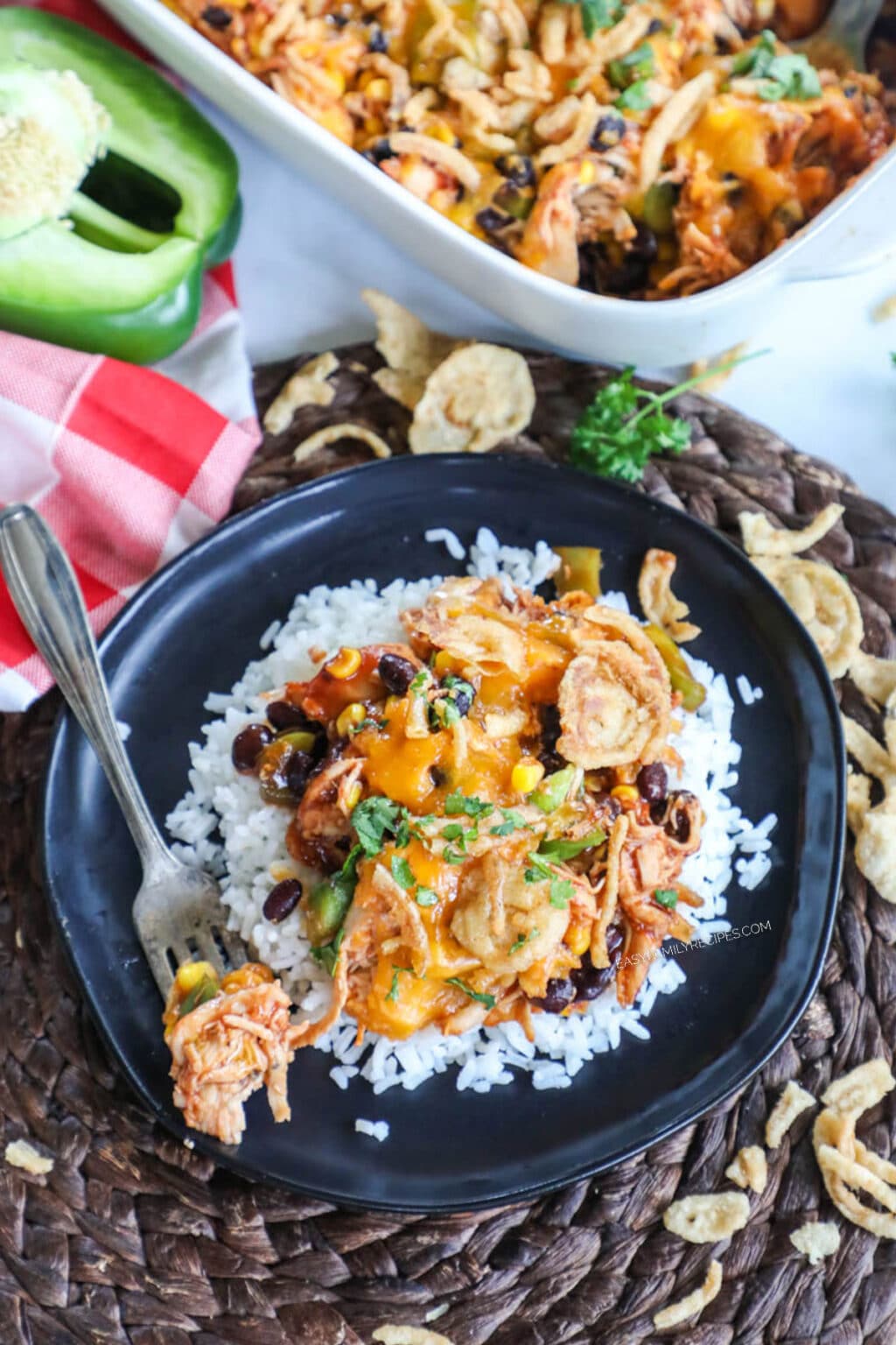 Shredded BBQ Chicken Casserole · Easy Family Recipes