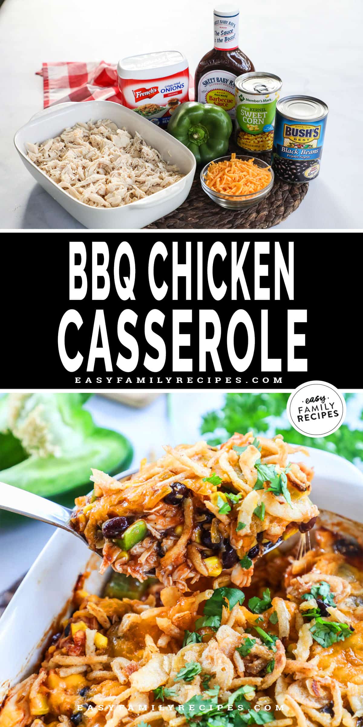 Shredded BBQ Chicken Casserole · Easy Family Recipes