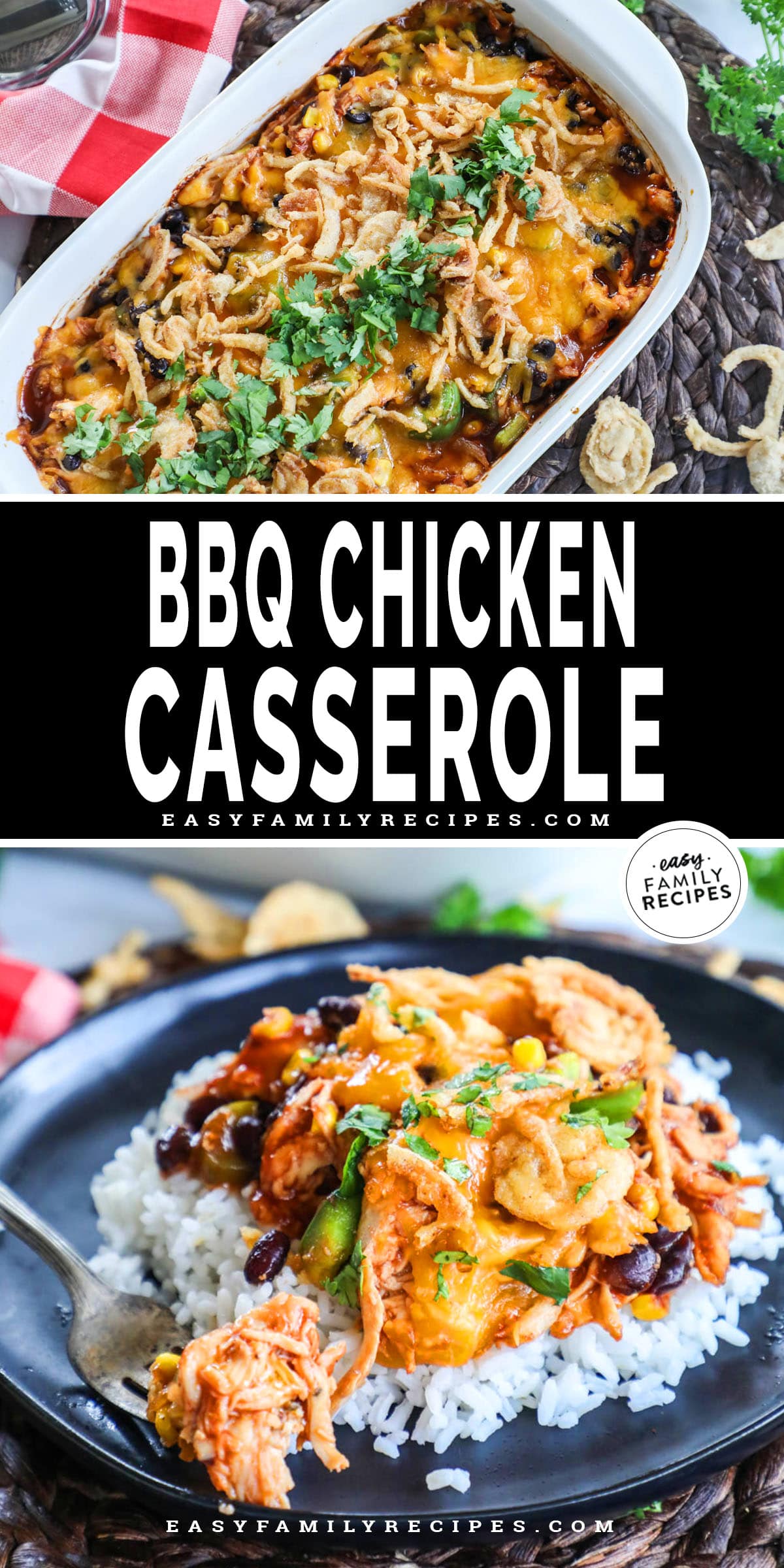Shredded BBQ Chicken Casserole · Easy Family Recipes