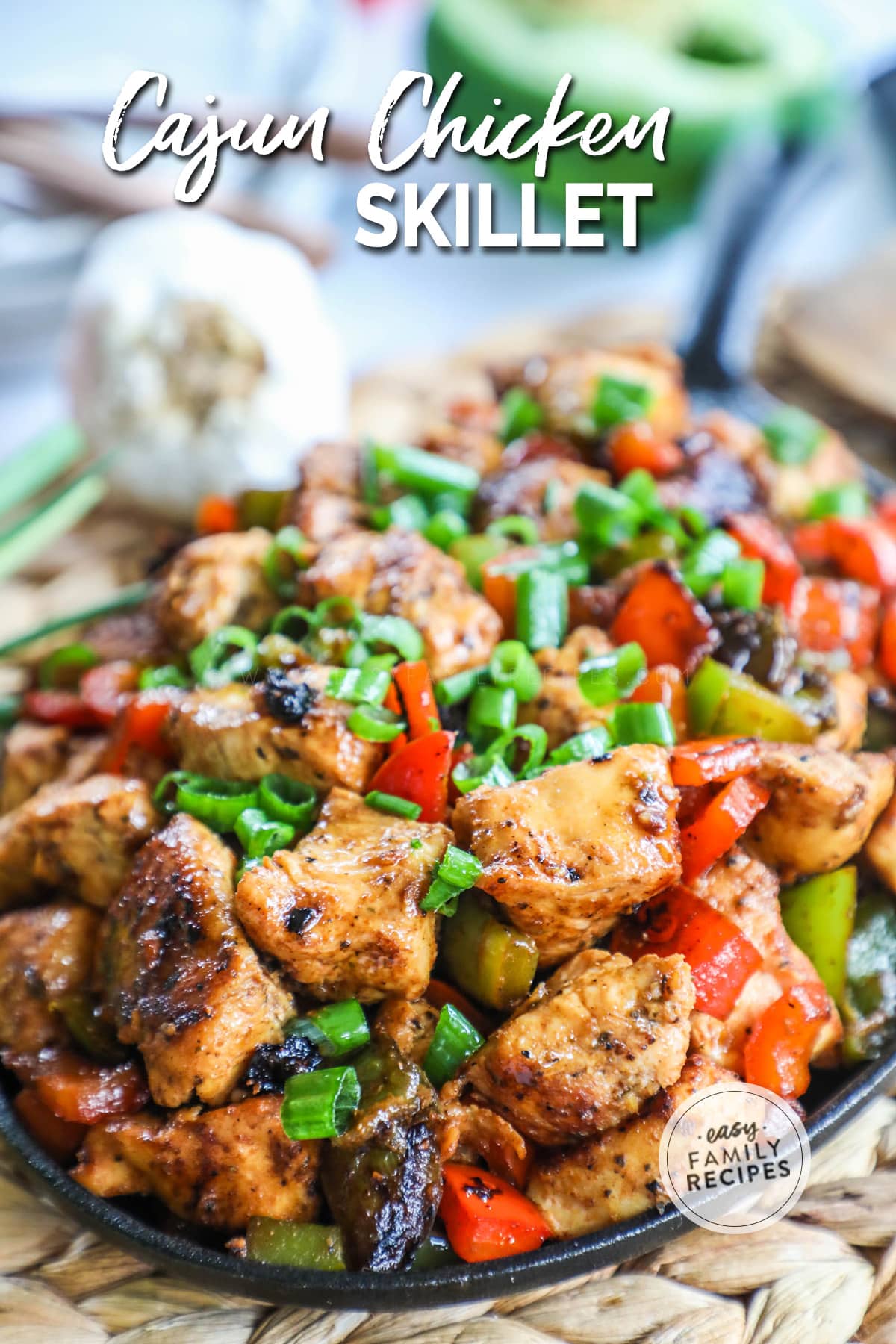 20 Minute DELICIOUS Cajun Chicken Skillet · Easy Family Recipes