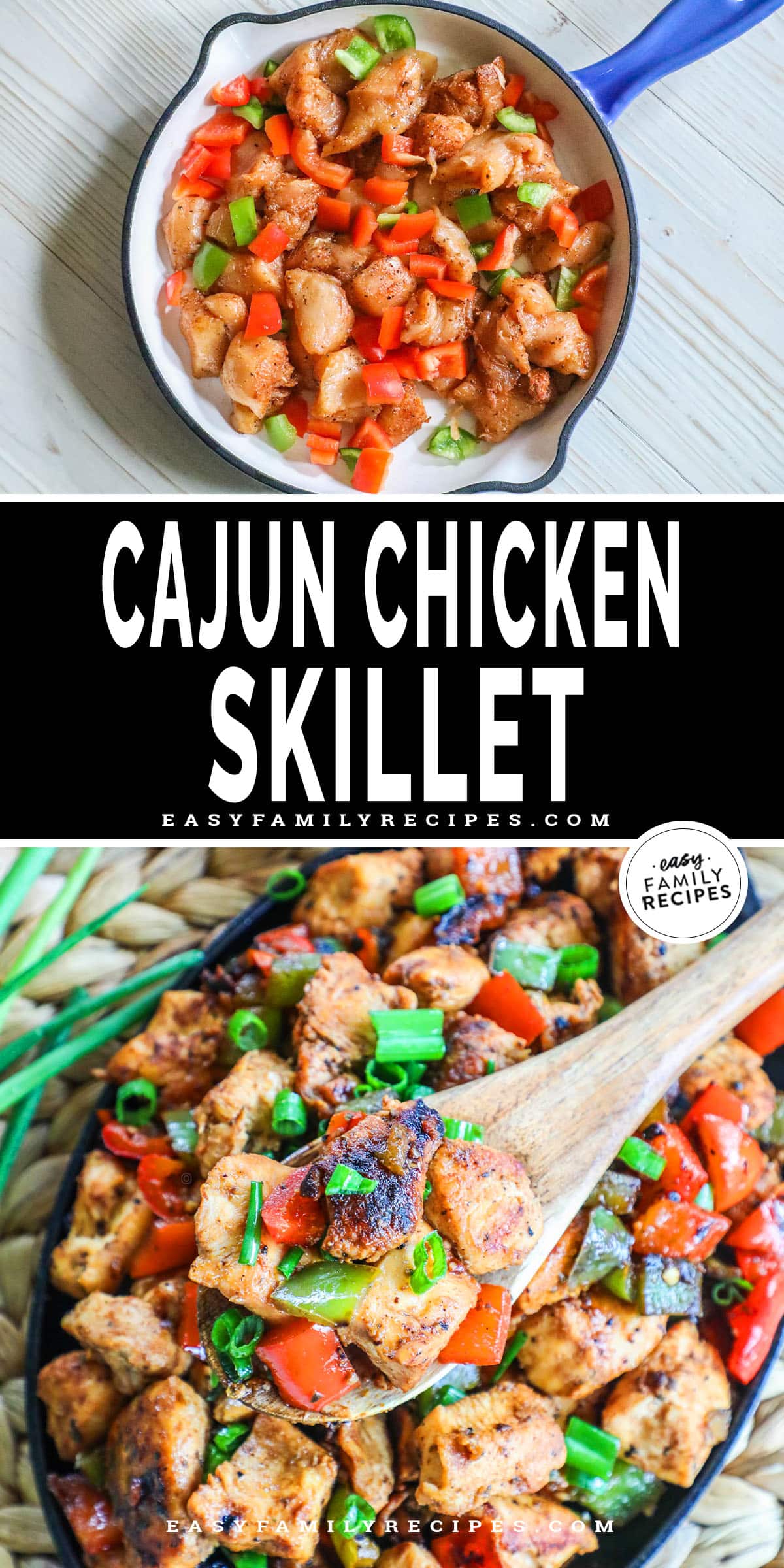 20 Minute DELICIOUS Cajun Chicken Skillet · Easy Family Recipes