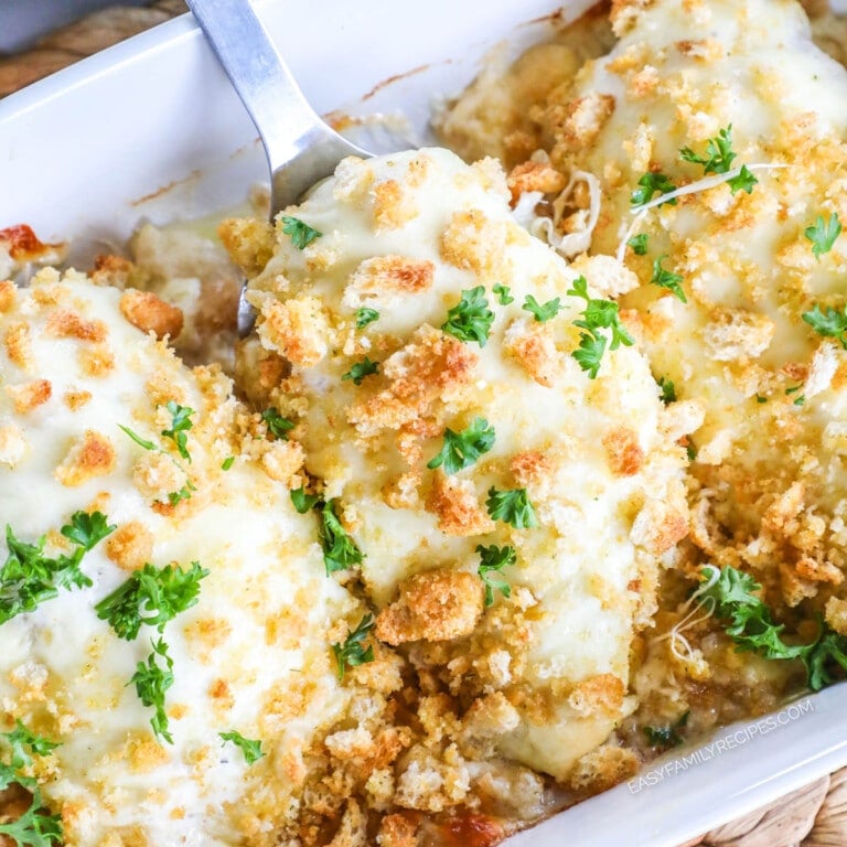 Baked Caesar Chicken · ONE DISH + DELICIOUS · Easy Family Recipes