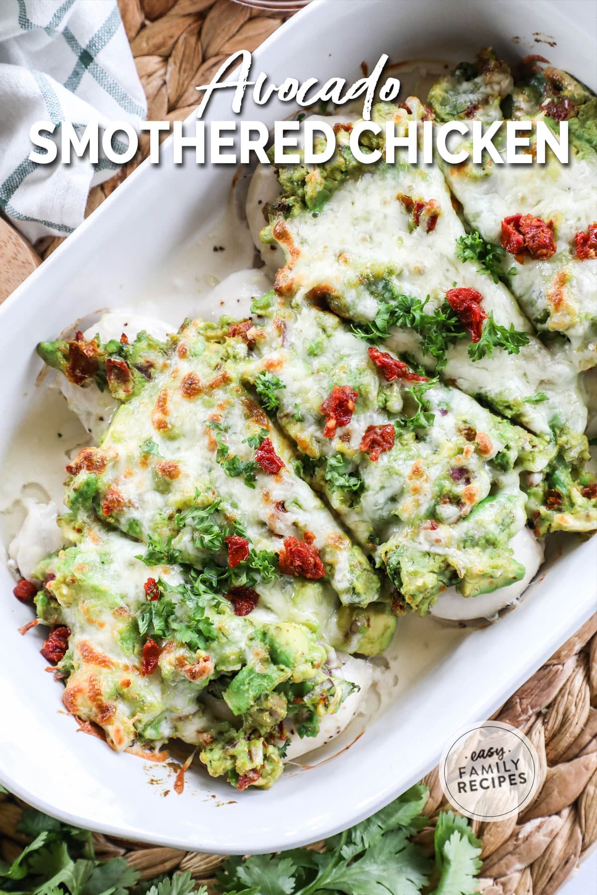 AMAZING Avocado Smothered Chicken · Easy Family Recipes