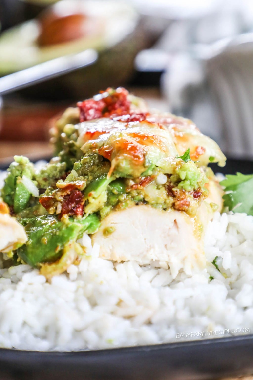 AMAZING Avocado Smothered Chicken · Easy Family Recipes