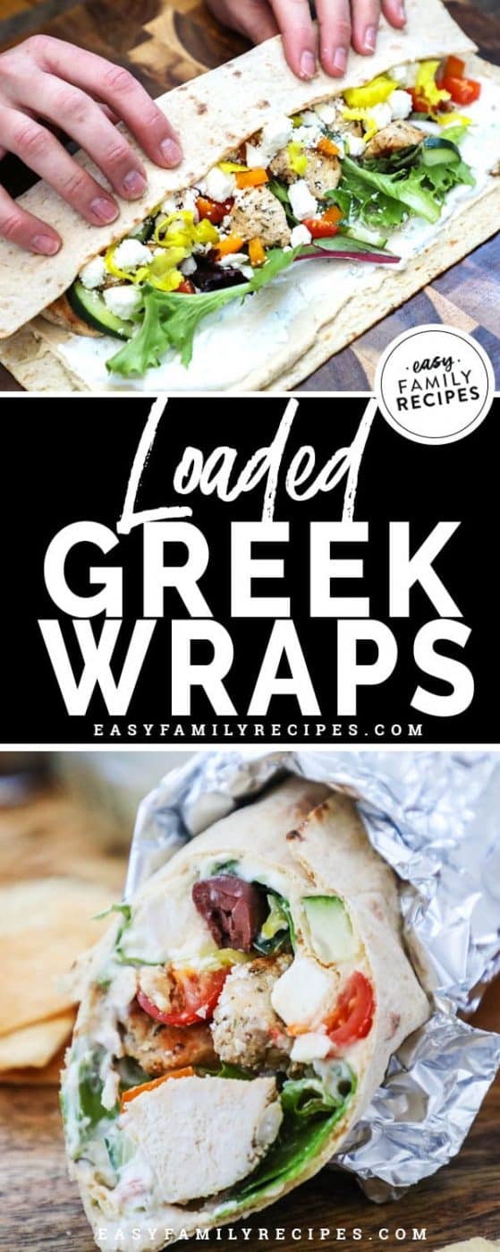 Greek Chicken Wraps · Easy Family Recipes