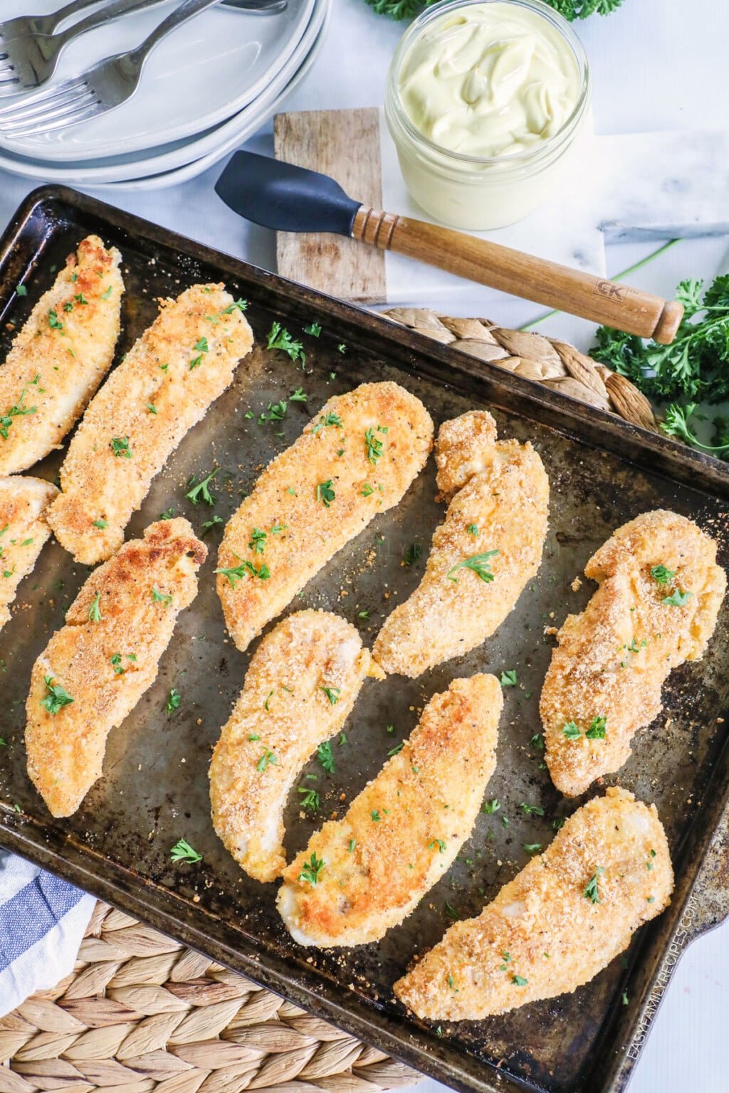 Crispy Baked Chicken Tenders · Easy Family Recipes