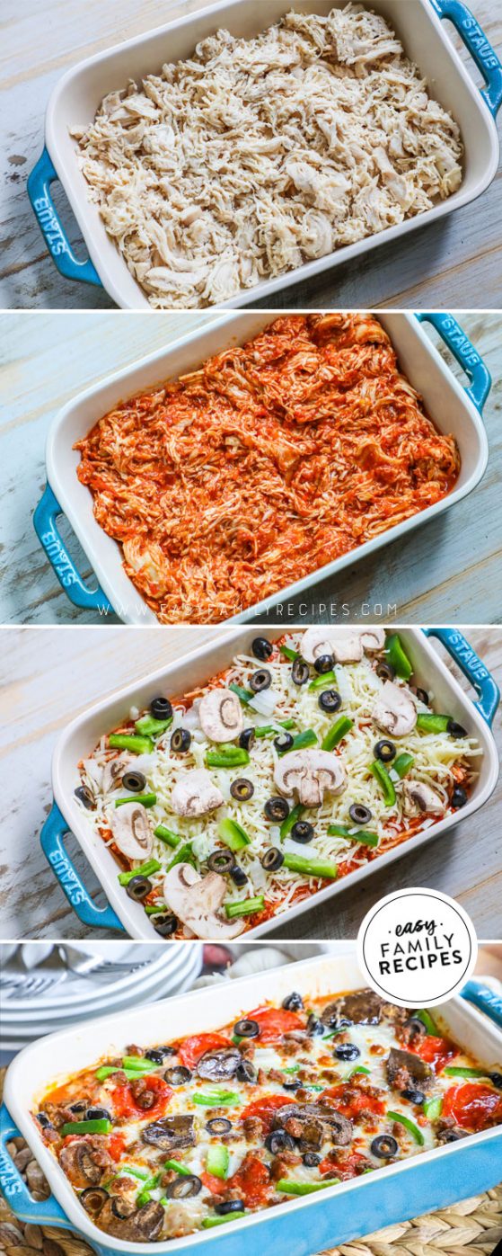 Supreme Pizza Chicken Bake · Easy Family Recipes