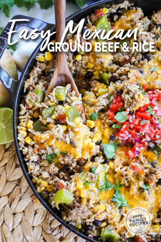 Easy Mexican Ground Beef and Rice · Easy Family Recipes