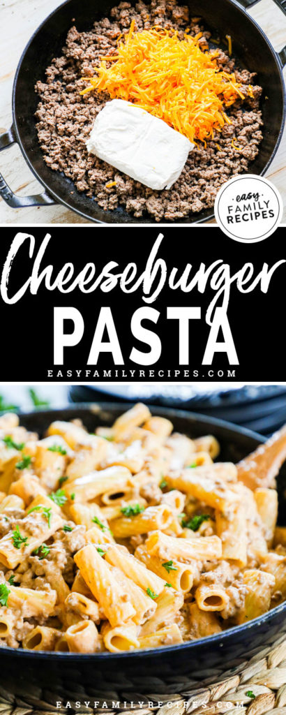 Quick + DELICIOUS Cheeseburger Pasta · Easy Family Recipes