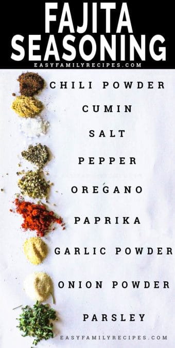 Homemade Fajita Seasoning · Easy Family Recipes