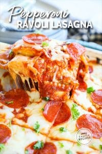 Pepperoni Ravioli Lasagna · Easy Family Recipes