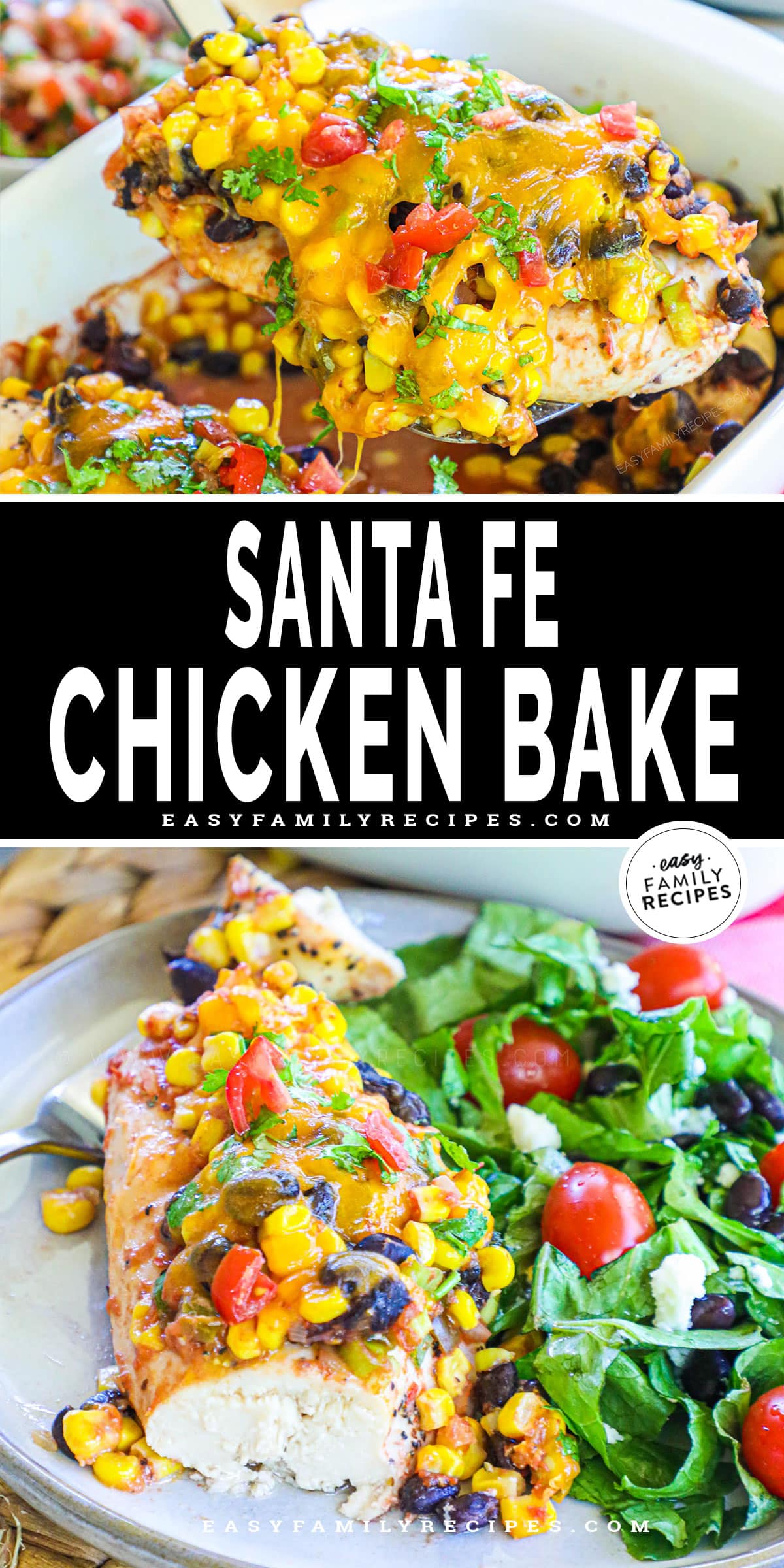 Loaded Santa Fe Chicken Bake · Easy Family Recipes