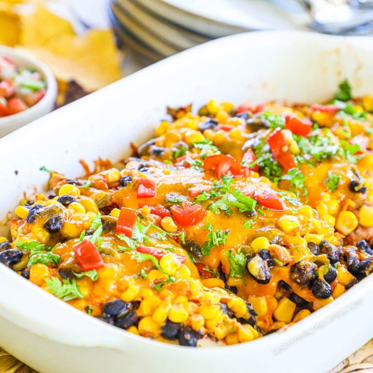 Loaded Santa Fe Chicken Bake · Easy Family Recipes