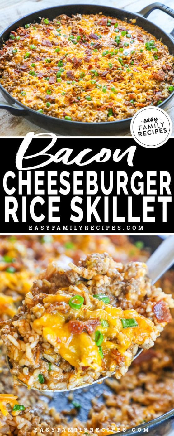 Bacon Cheeseburger Rice Casserole · Easy Family Recipes