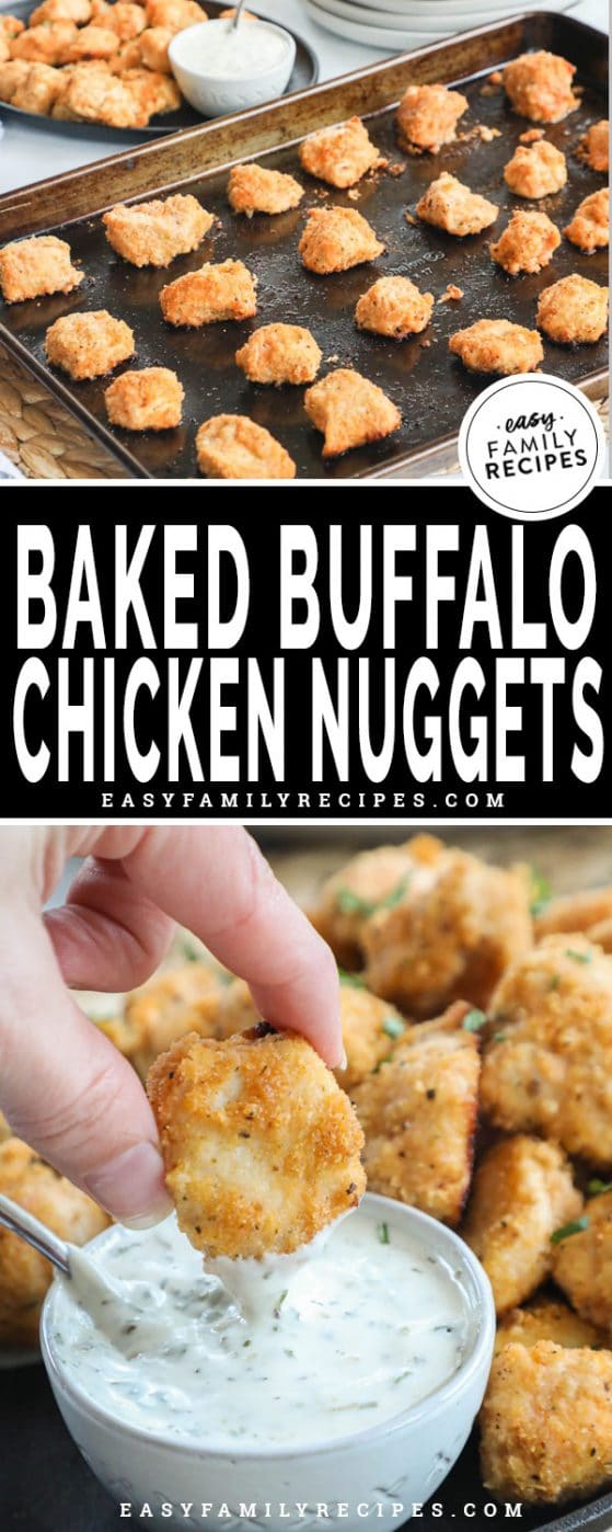 Baked Buffalo Chicken Nuggets · Easy Family Recipes