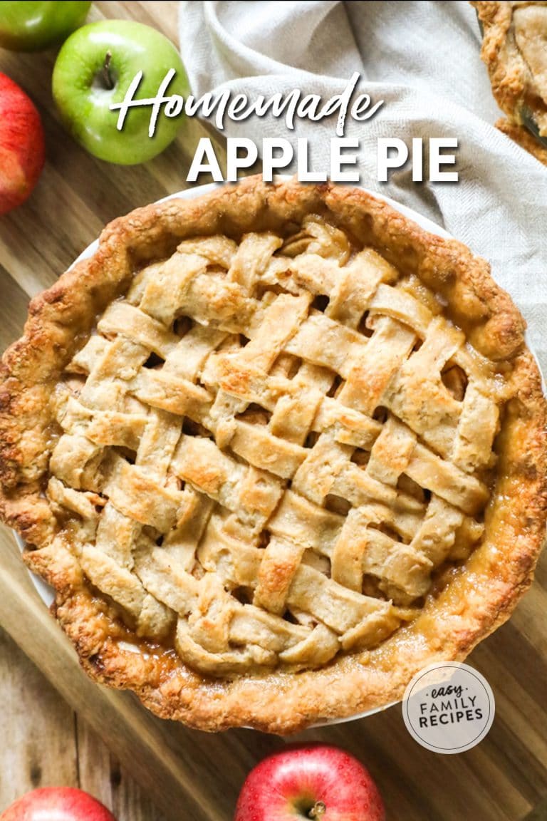 Homemade Apple Pie with Cornmeal Crust · Easy Family Recipes