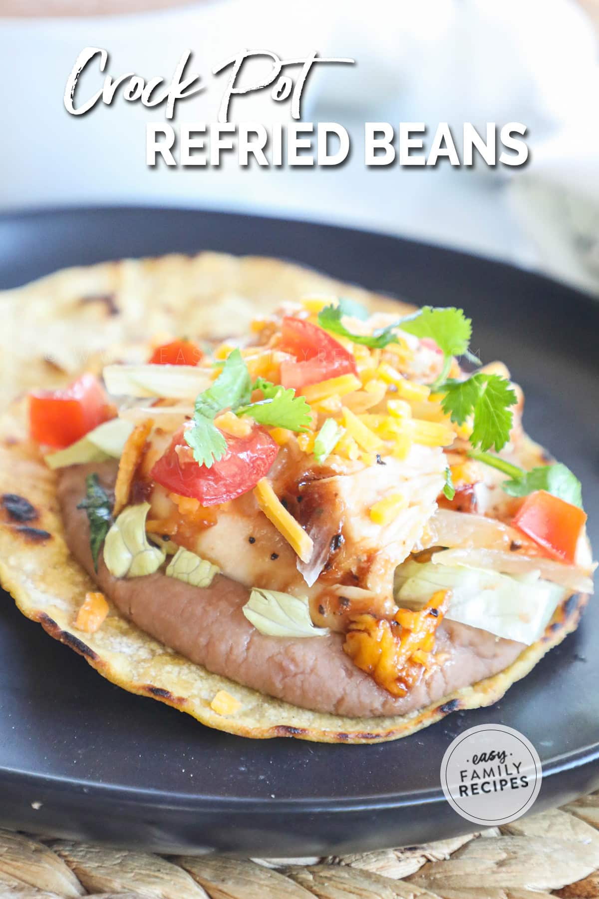 Mexican Style Crock Pot Refried Beans · Easy Family Recipes