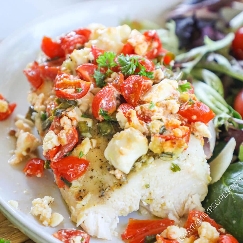 Chicken Feta Tomato Bake · Easy Family Recipes