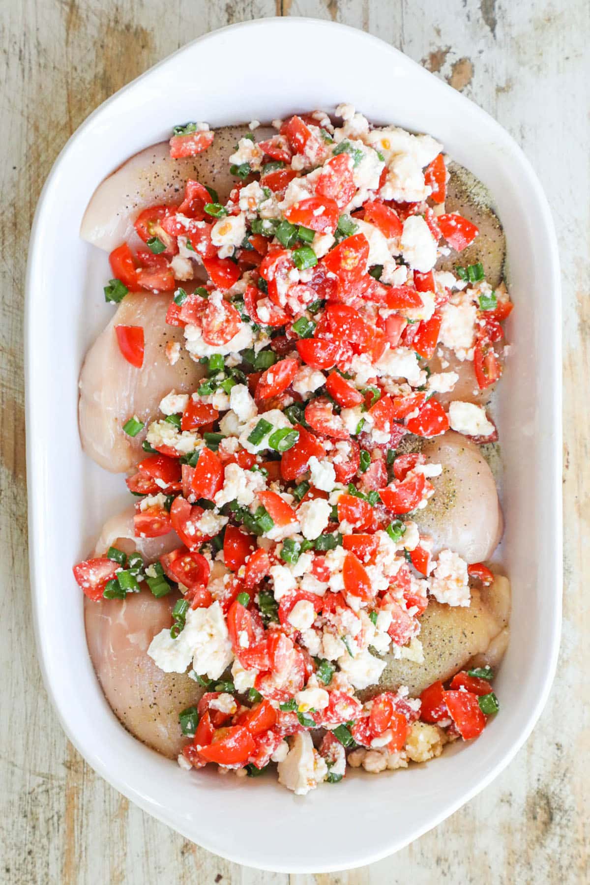 Chicken Feta Tomato Bake · Easy Family Recipes
