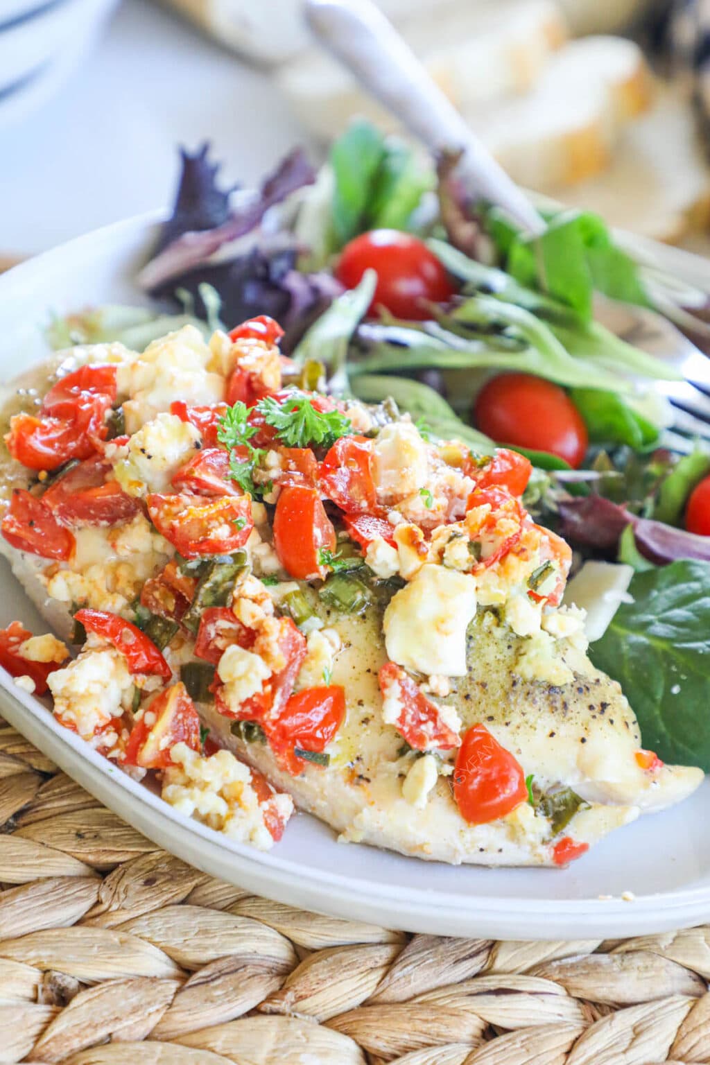 Chicken Feta Tomato Bake · Easy Family Recipes