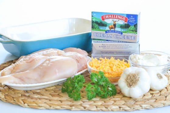 Cheesy Garlic Cheddar Chicken Bake · Easy Family Recipes