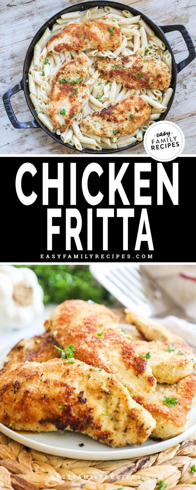 Chicken Fritta with Garlic Cream Sauce · Easy Family Recipes