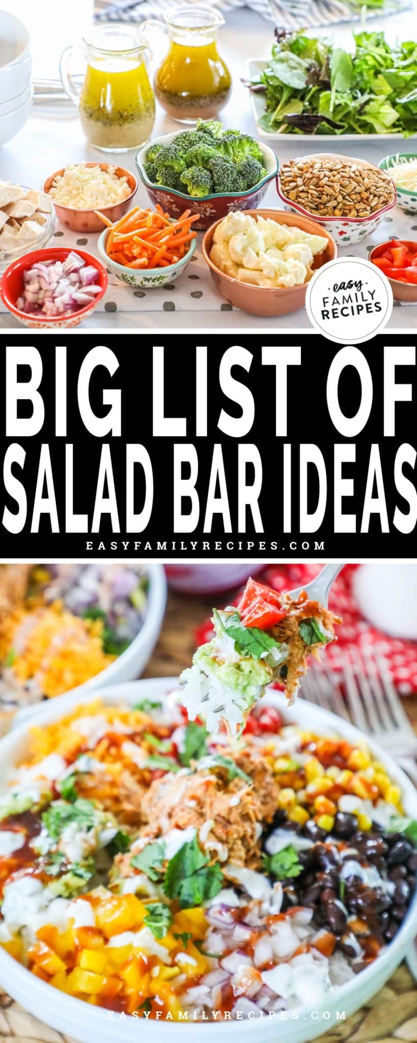Salad bar Ideas - The MEGA List · Easy Family Recipes