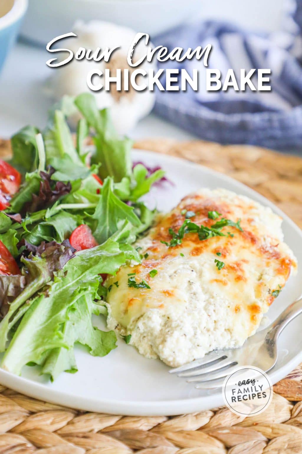 Smothered Cheesy Sour Cream Chicken · Easy Family Recipes