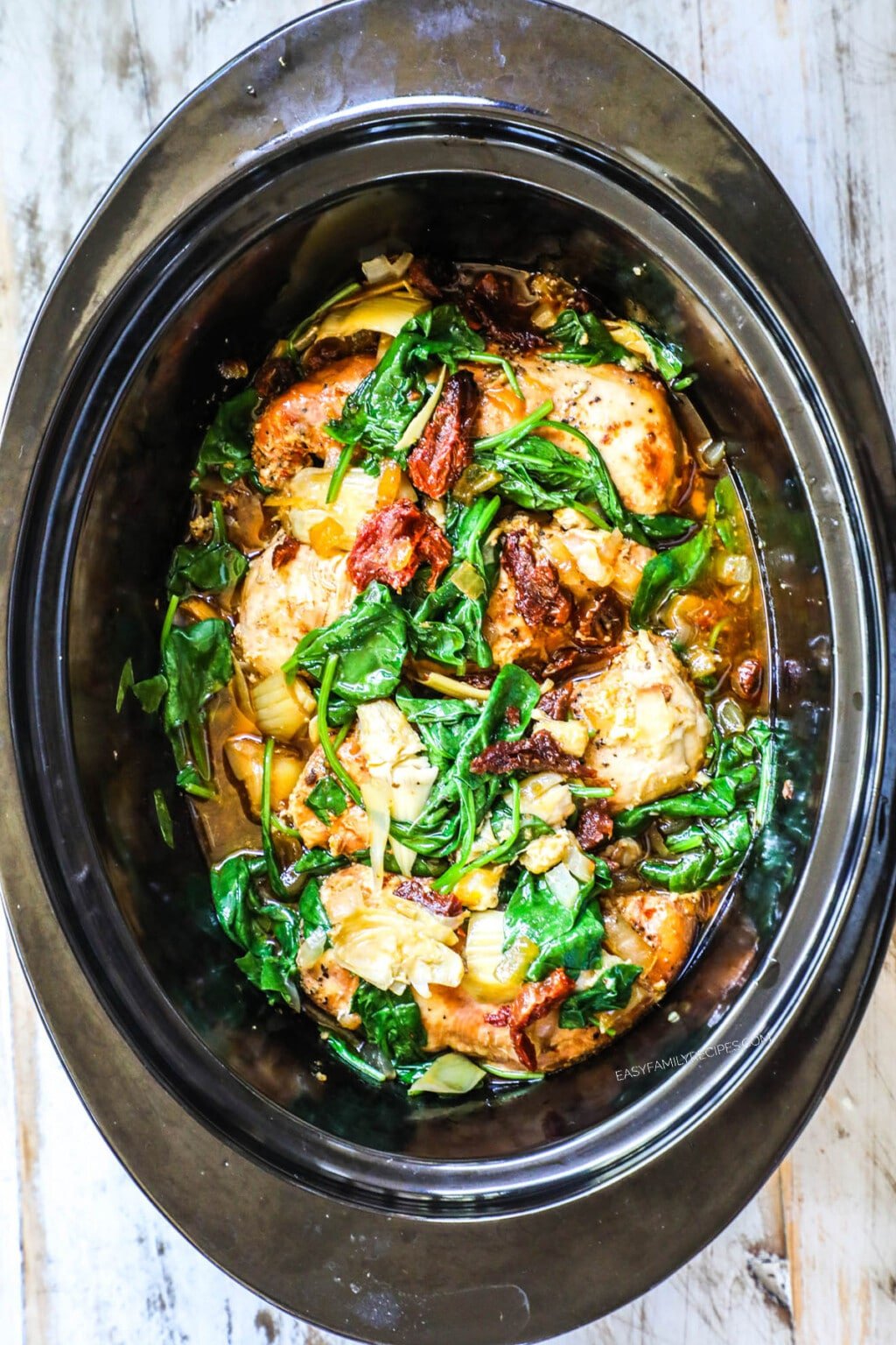 Crock Pot Tuscan Chicken · Easy Family Recipes