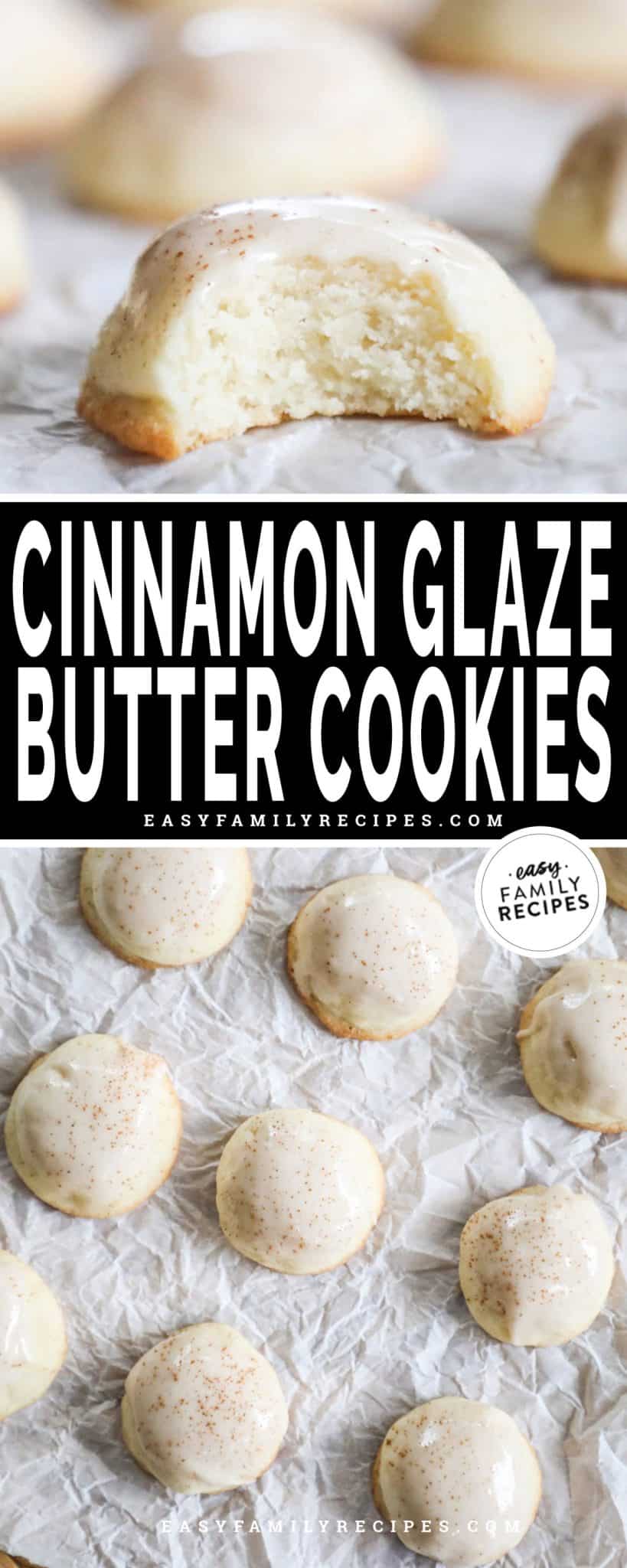 Butter Cookies with Cinnamon Glaze · Easy Family Recipes