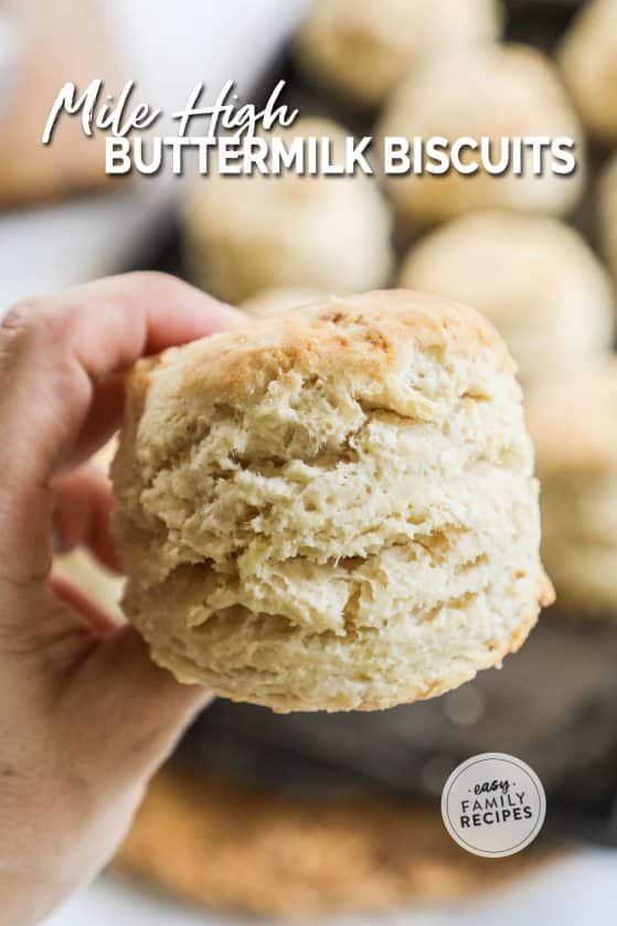 Mile High Biscuits {Best Buttermilk Biscuits!} · Easy Family Recipes