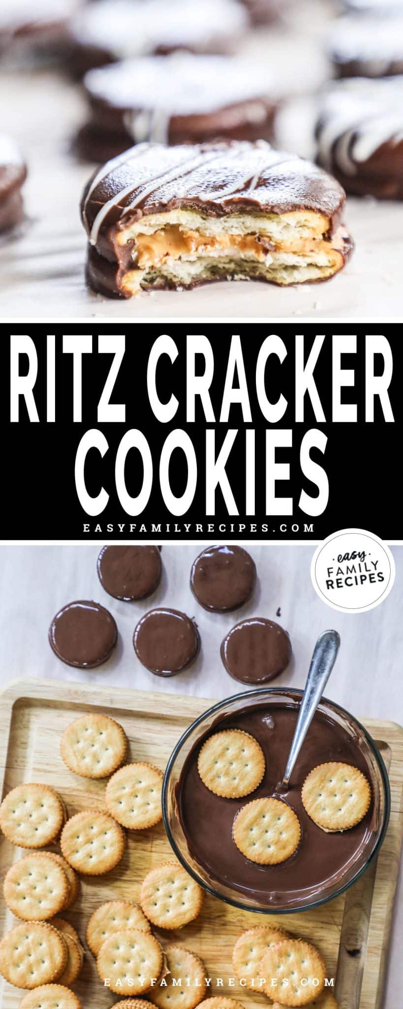 Chocolate Peanut Butter Ritz Cracker Cookies · Easy Family Recipes