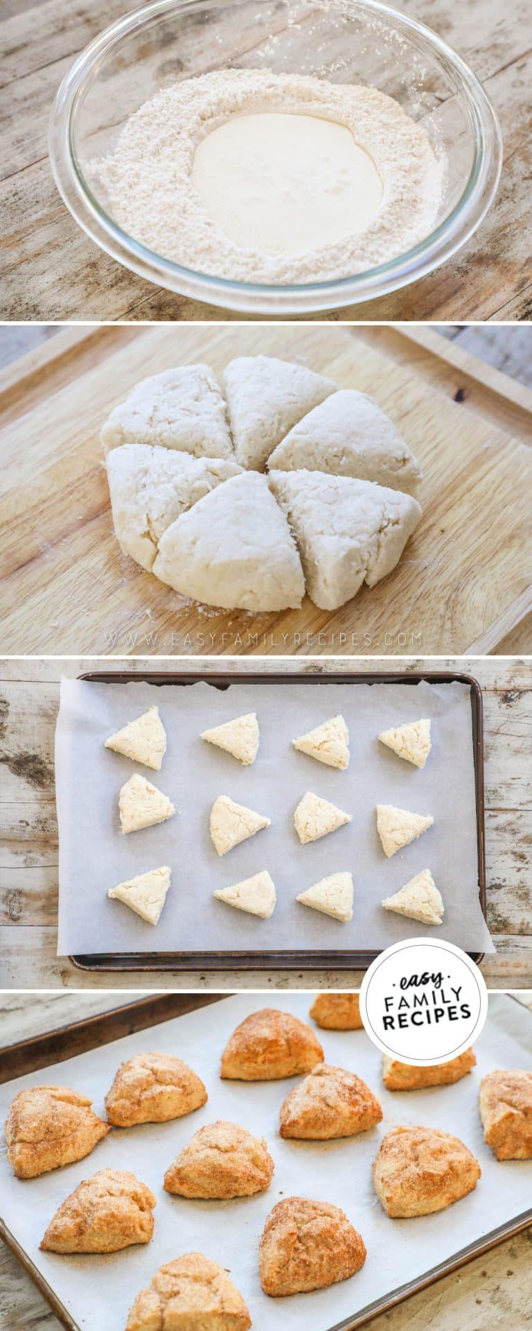 Cinnamon Sugar Scones · Easy Family Recipes