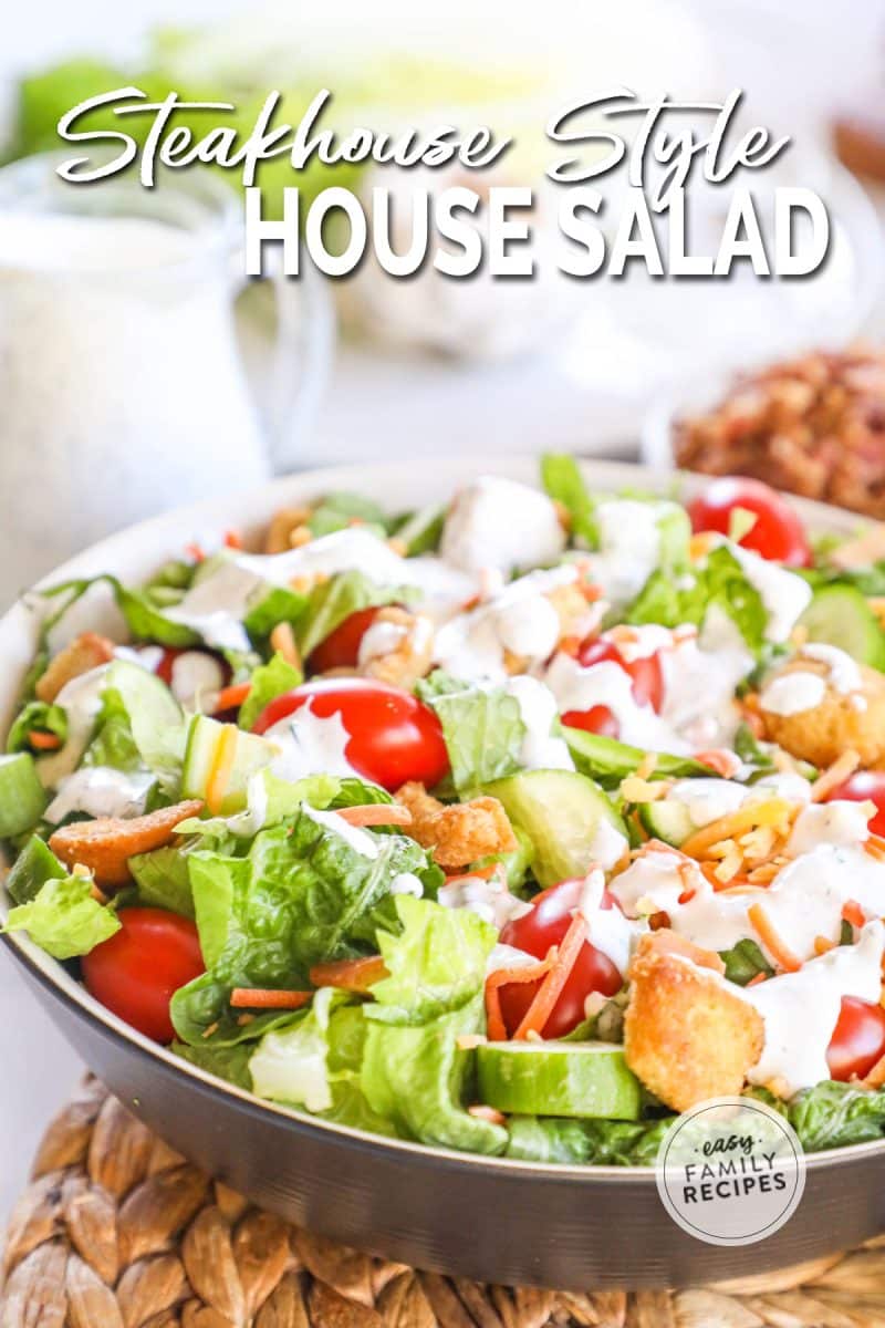 Steakhouse Style House Salad · Easy Family Recipes