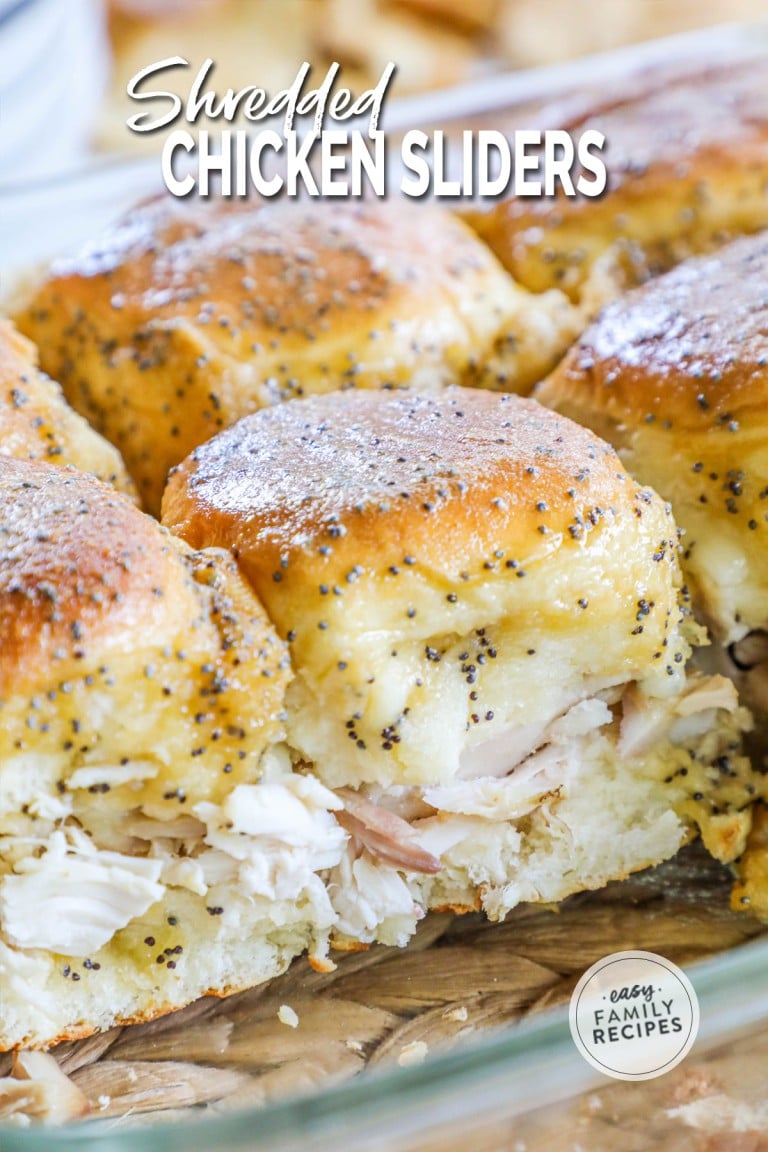 Shredded Chicken Sliders · Easy Family Recipes
