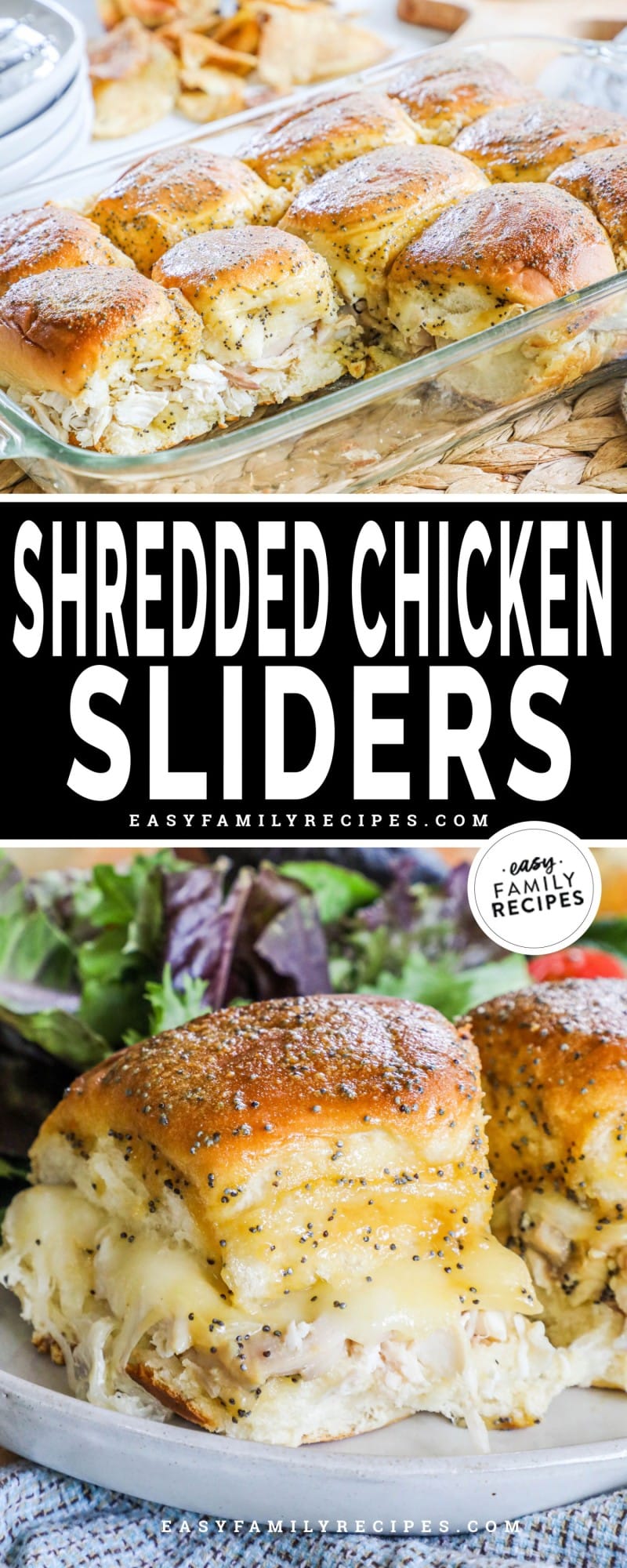Shredded Chicken Sliders · Easy Family Recipes