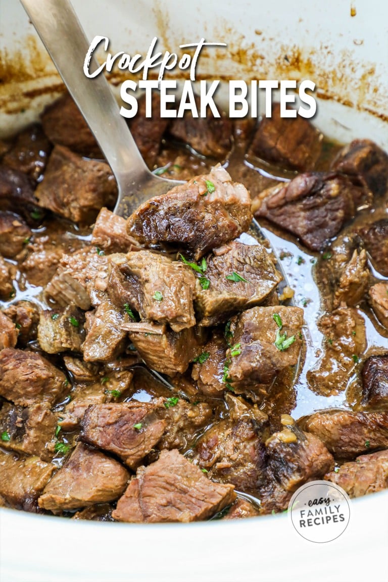 Crockpot Steak Bites | Easy Family Recipes