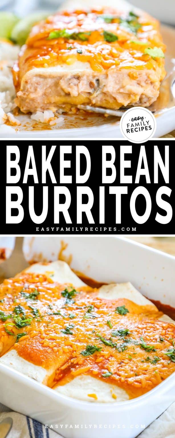 Baked Bean Burritos (EASY + Quick!) · Easy Family Recipes