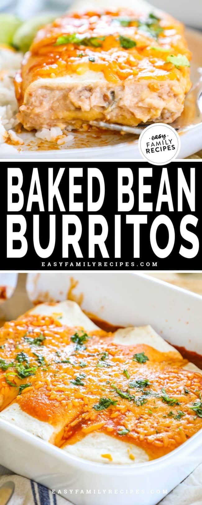 Baked Bean Burritos (EASY + Quick!) · Easy Family Recipes